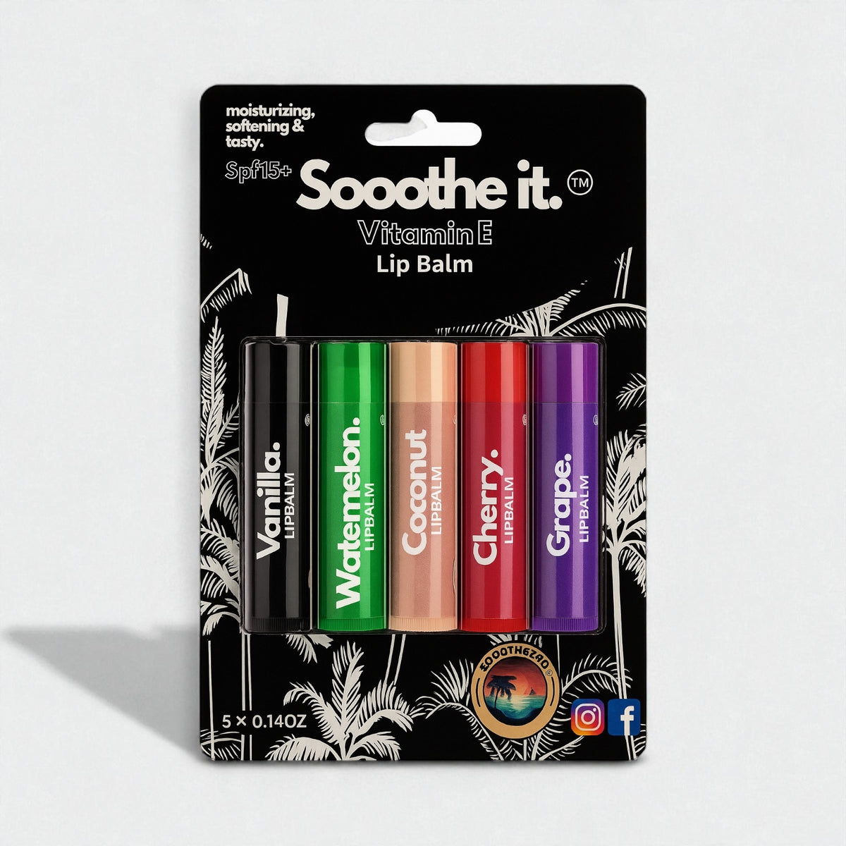 Soothe It Lip Balm 5 Pack | Tatkings
