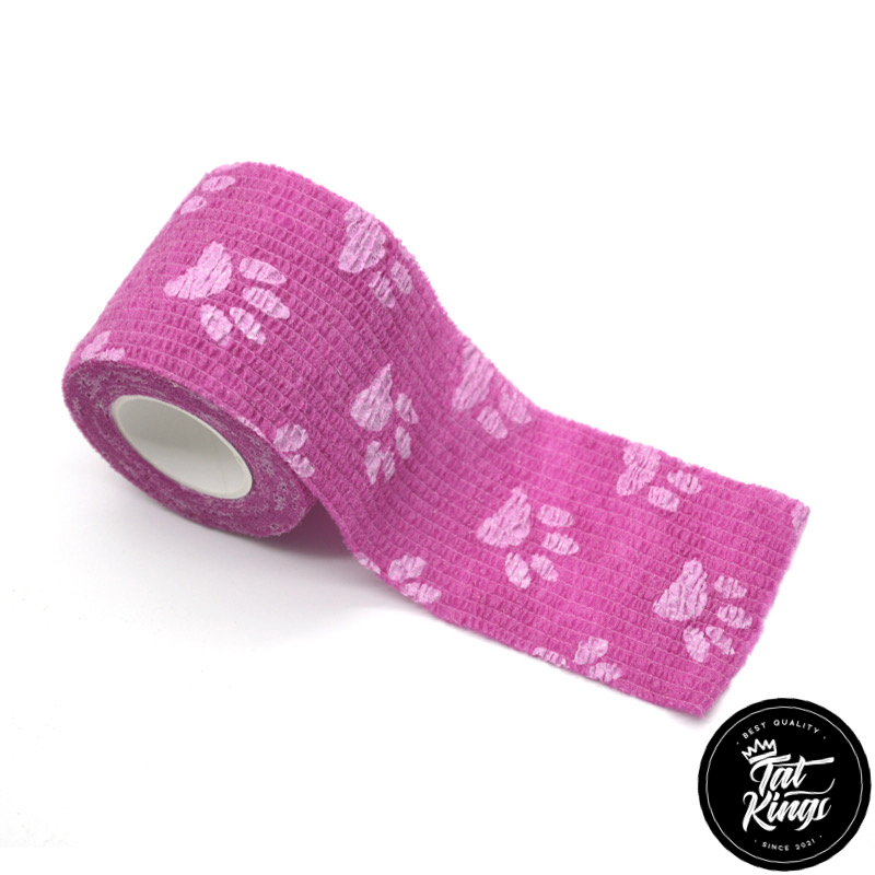 Cohesive Grip Tape - Pink Paw | Tatkings